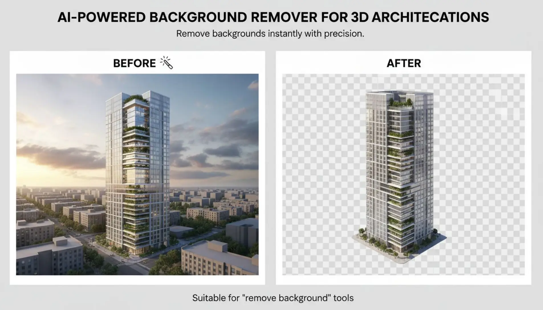 AI-powered background remover for 3D architectural visualizations How ...