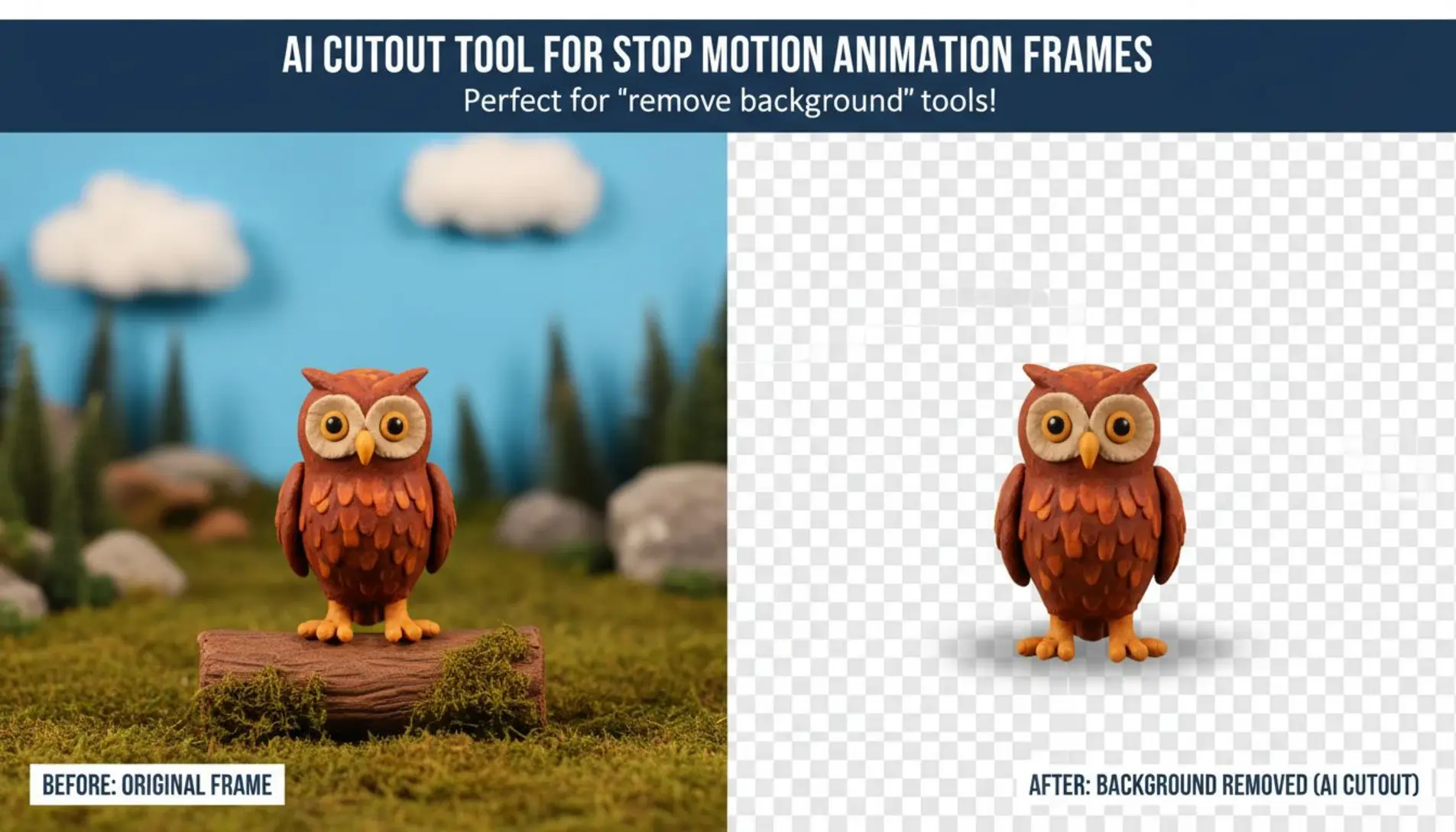 AI Cutout Tool for Stop Motion Animation Frames How to Use | Removedo ...