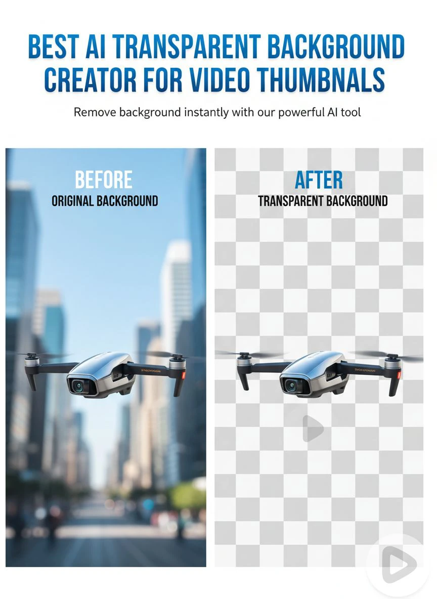 Best AI Transparent Background Creator for Video Thumbnails: How to ...