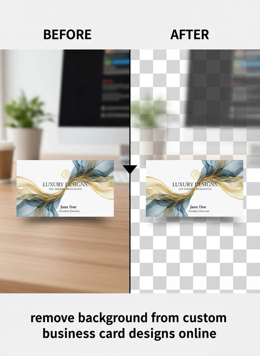 Remove background from custom business card designs online fast ...