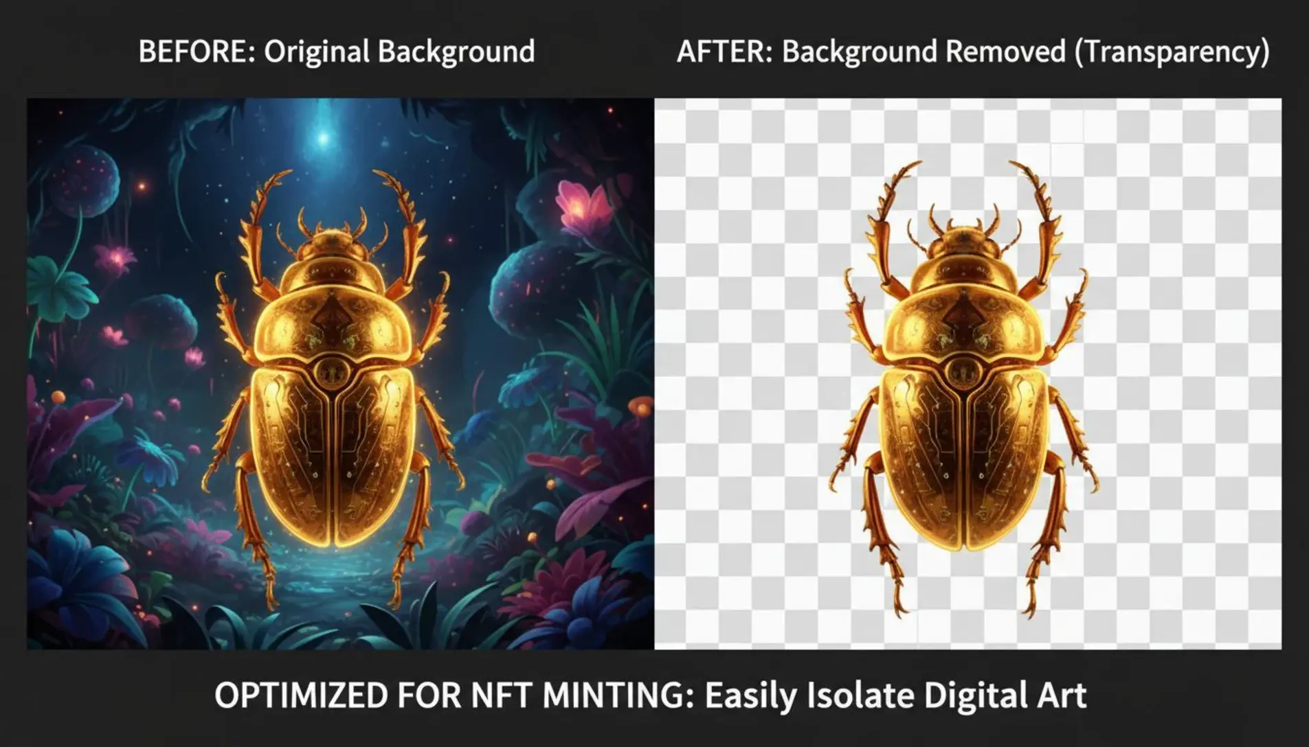 Remove Background from Digital Art for NFT Minting How To Guide ...