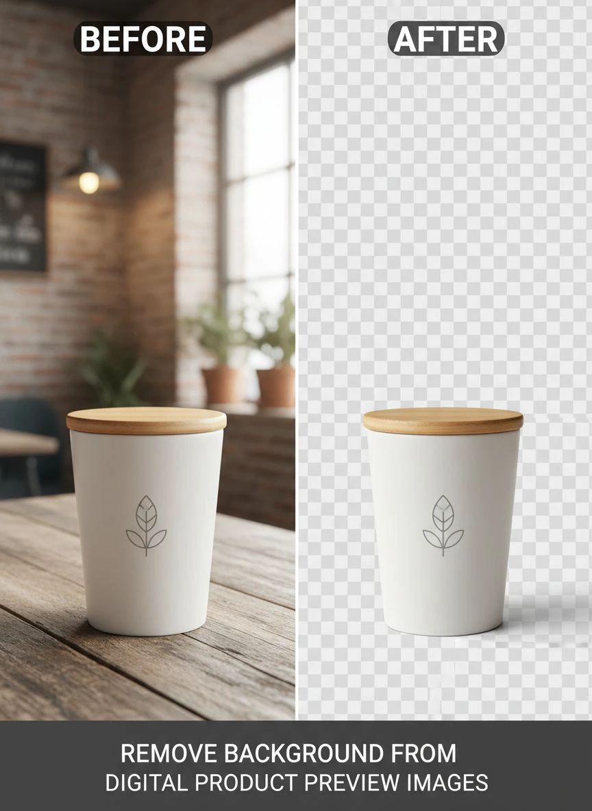 Remove Background from Digital Product Preview Images Fast | Removedo ...
