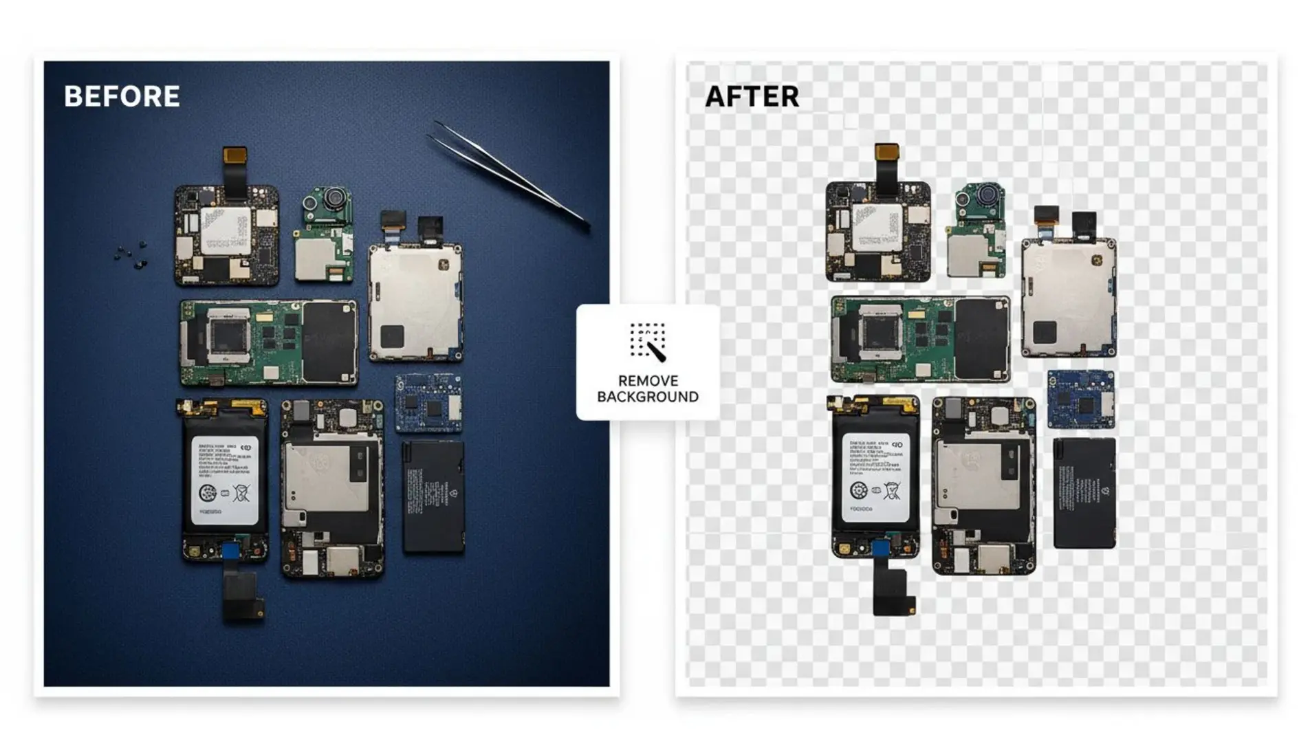 Remove Background from Smartphone Teardown Images: Best Techniques ...