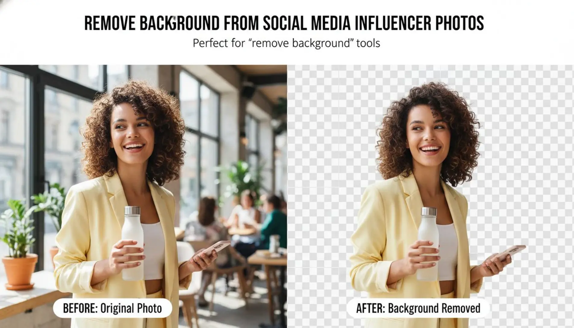 Remove Background From Social Media Influencer Photos Fast | Removedo ...