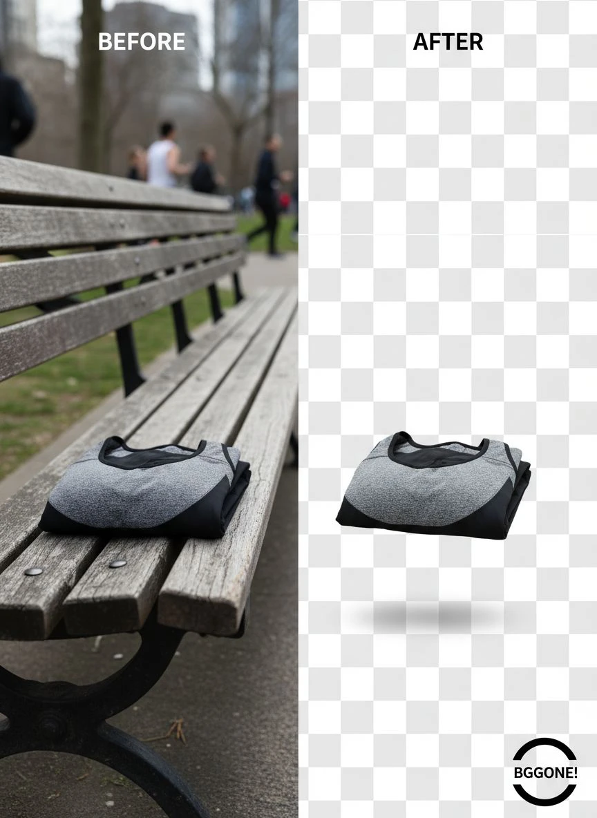 Remove Busy Background From Fitness Apparel Product Photos Fast