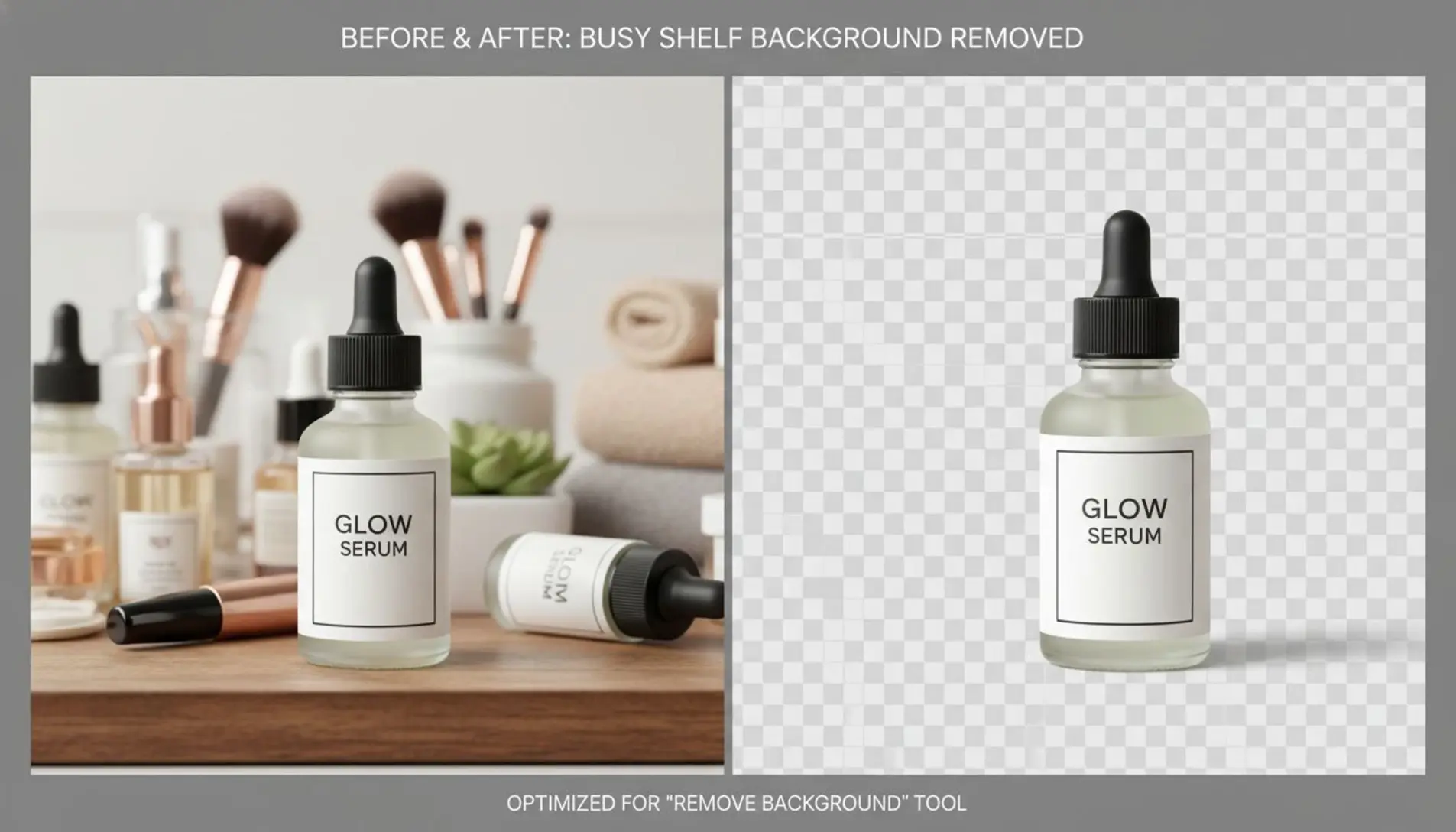 Remove Busy Shelf Background from Cosmetic Product Closeups Easily ...