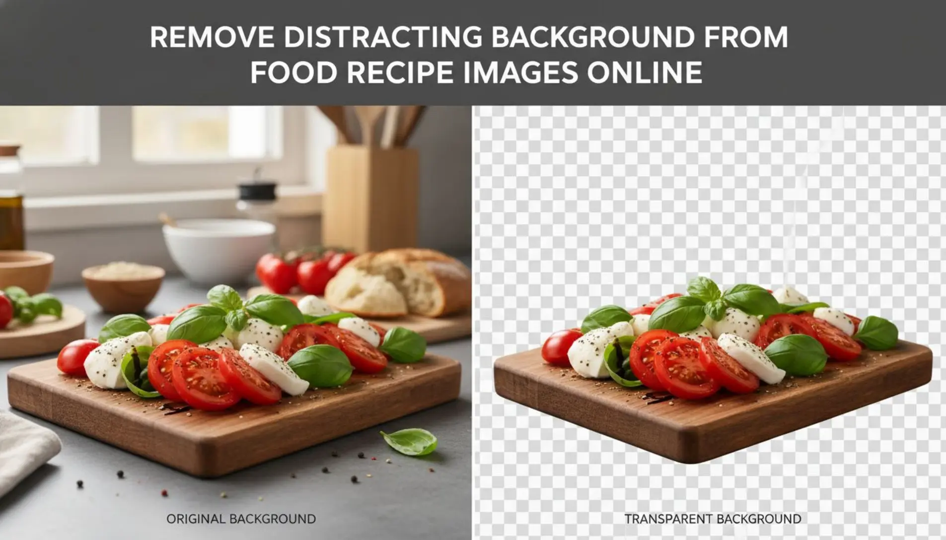 Remove Distracting Background from Food Recipe Images Online Fast ...