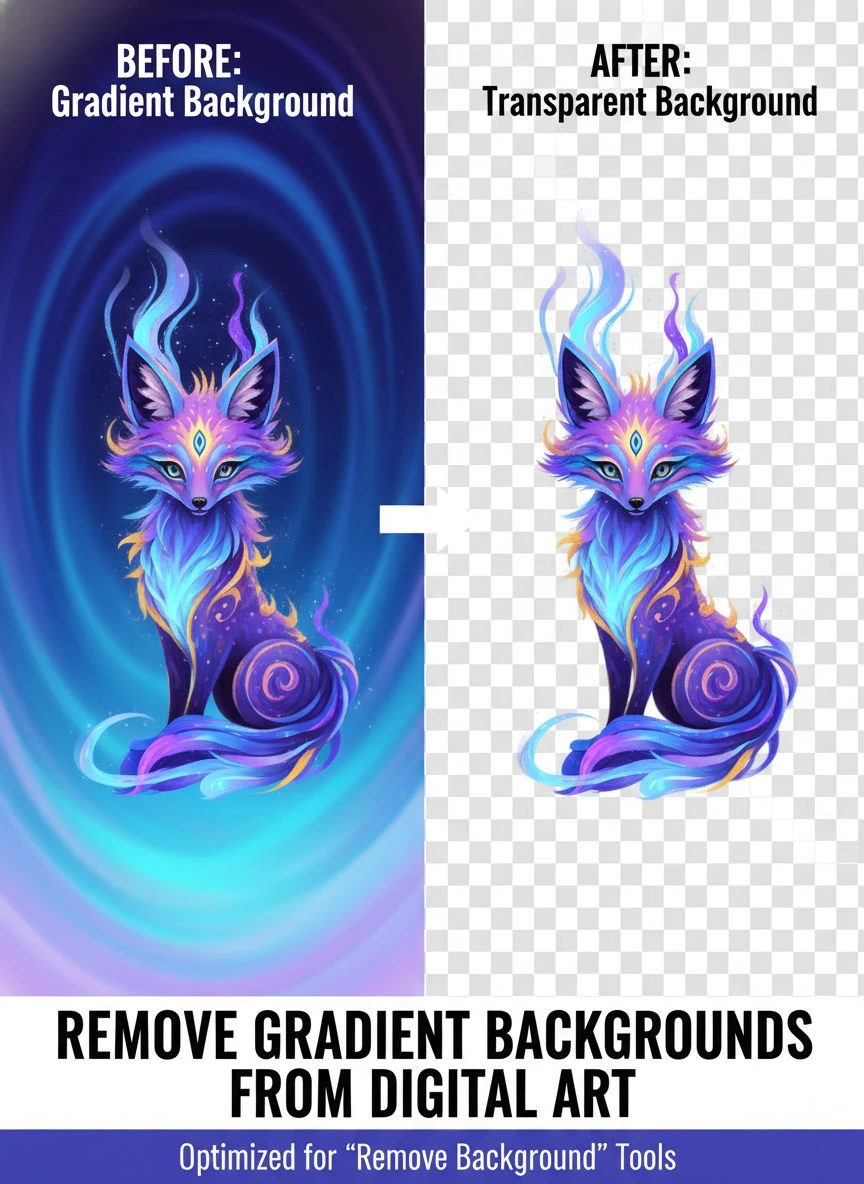 Remove Gradient Backgrounds From Digital Art With Easy AI Tools ...