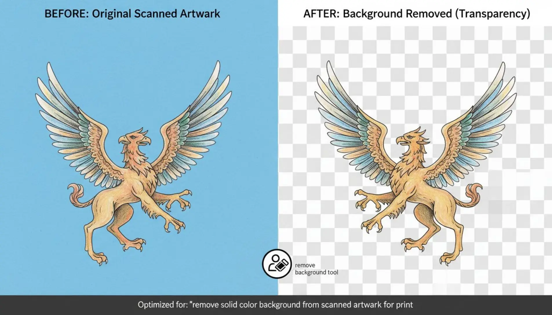 Remove Solid Color Background from Scanned Artwork for Print: How to Do ...