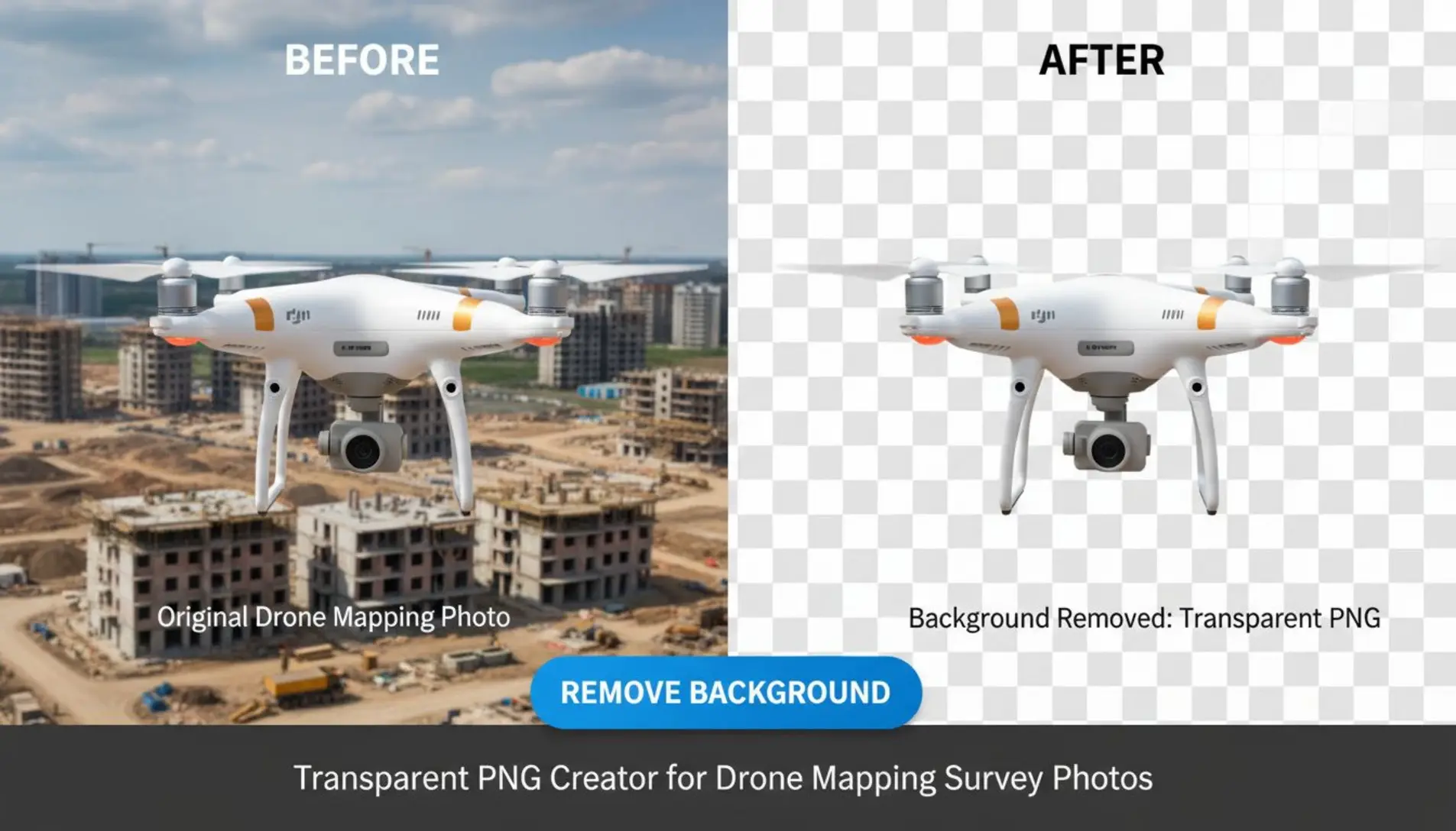 Transparent PNG Creator for Drone Mapping Survey Photos: Best Tools for ...