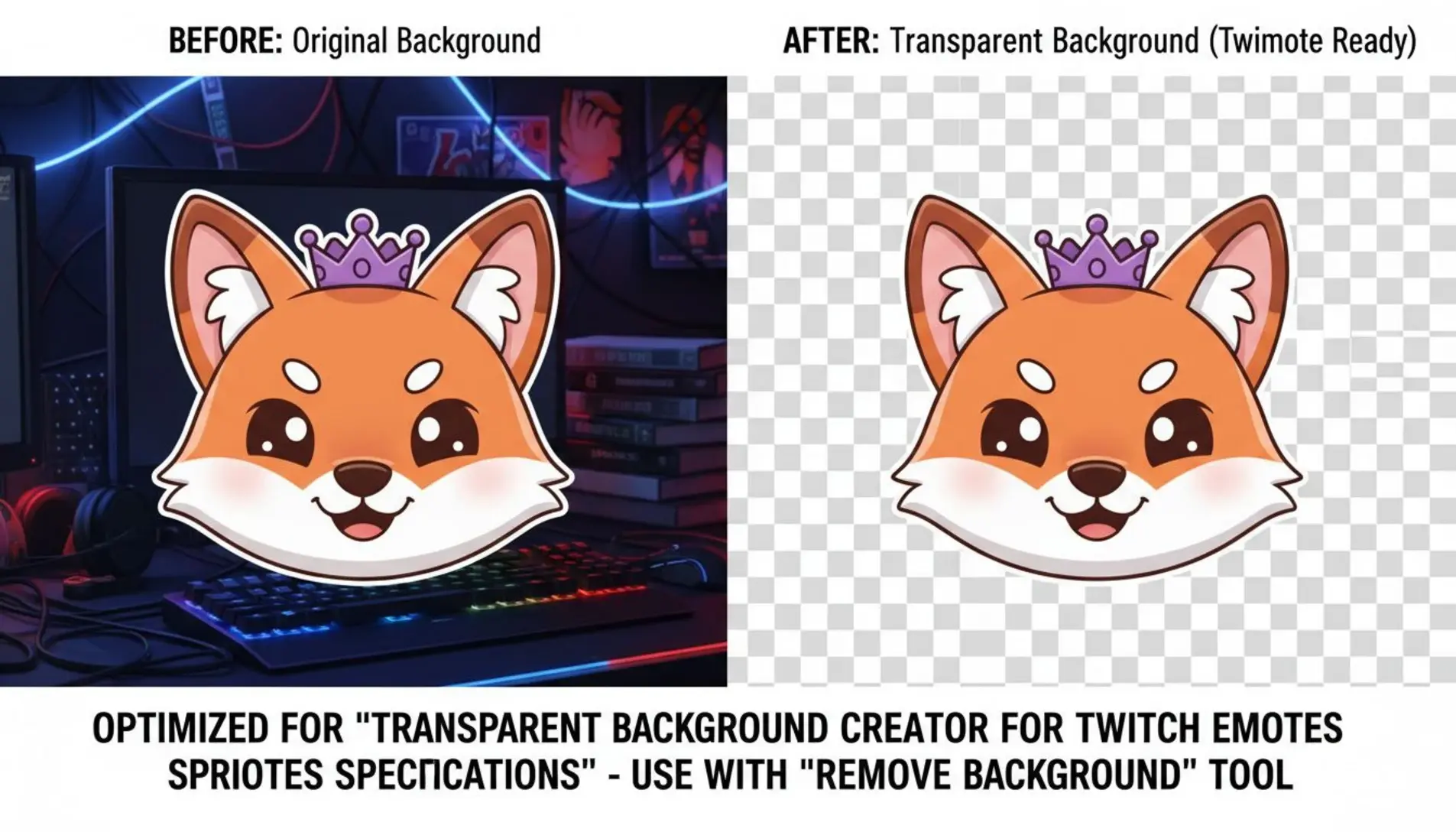 Transparent Background Creator for Twitch Emotes Specifications: Best ...