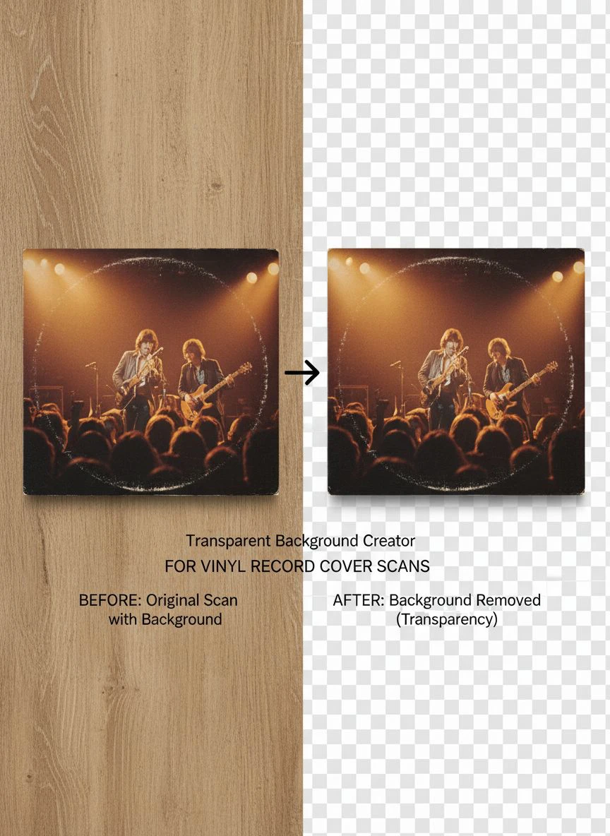 Transparent Background Creator for Vinyl Record Cover Scans How-To ...