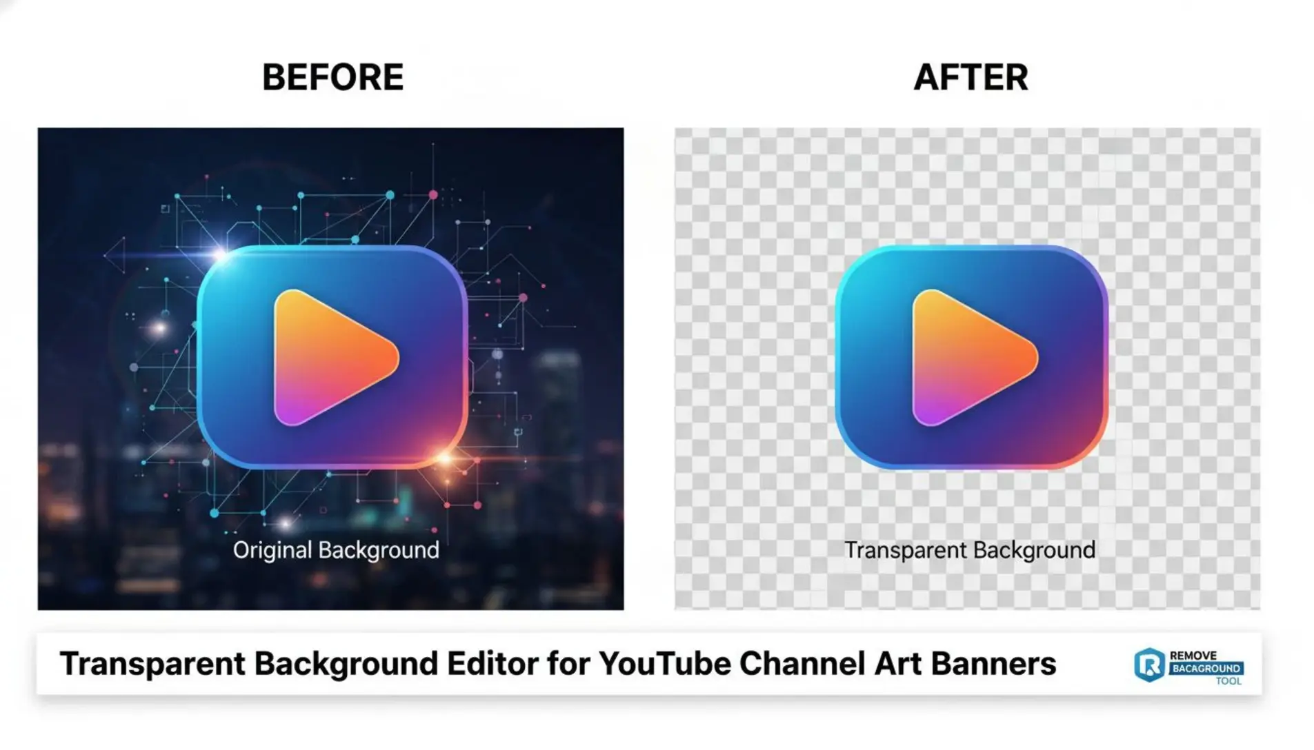 Transparent Background Editor for YouTube Channel Art Banners How-To ...