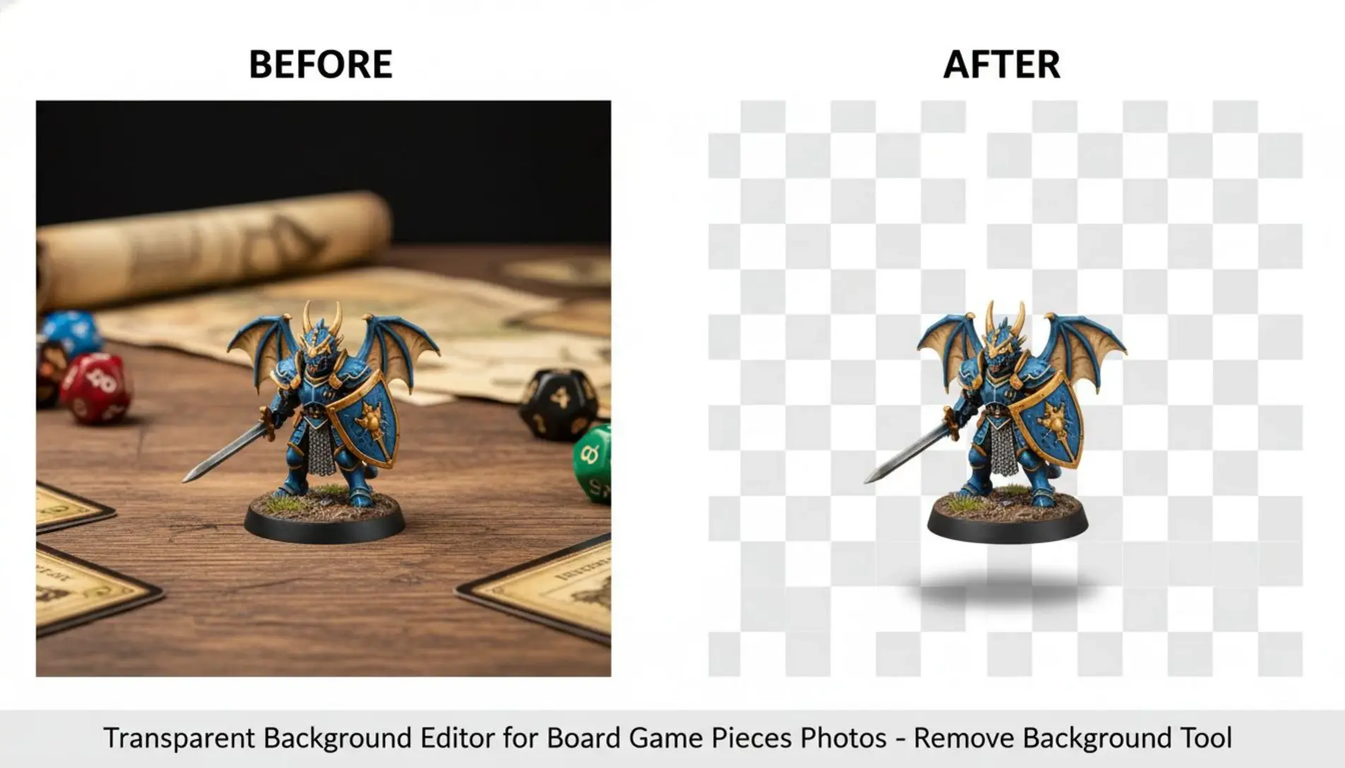 Transparent Background Editor for Board Game Pieces Photos: Best AI ...