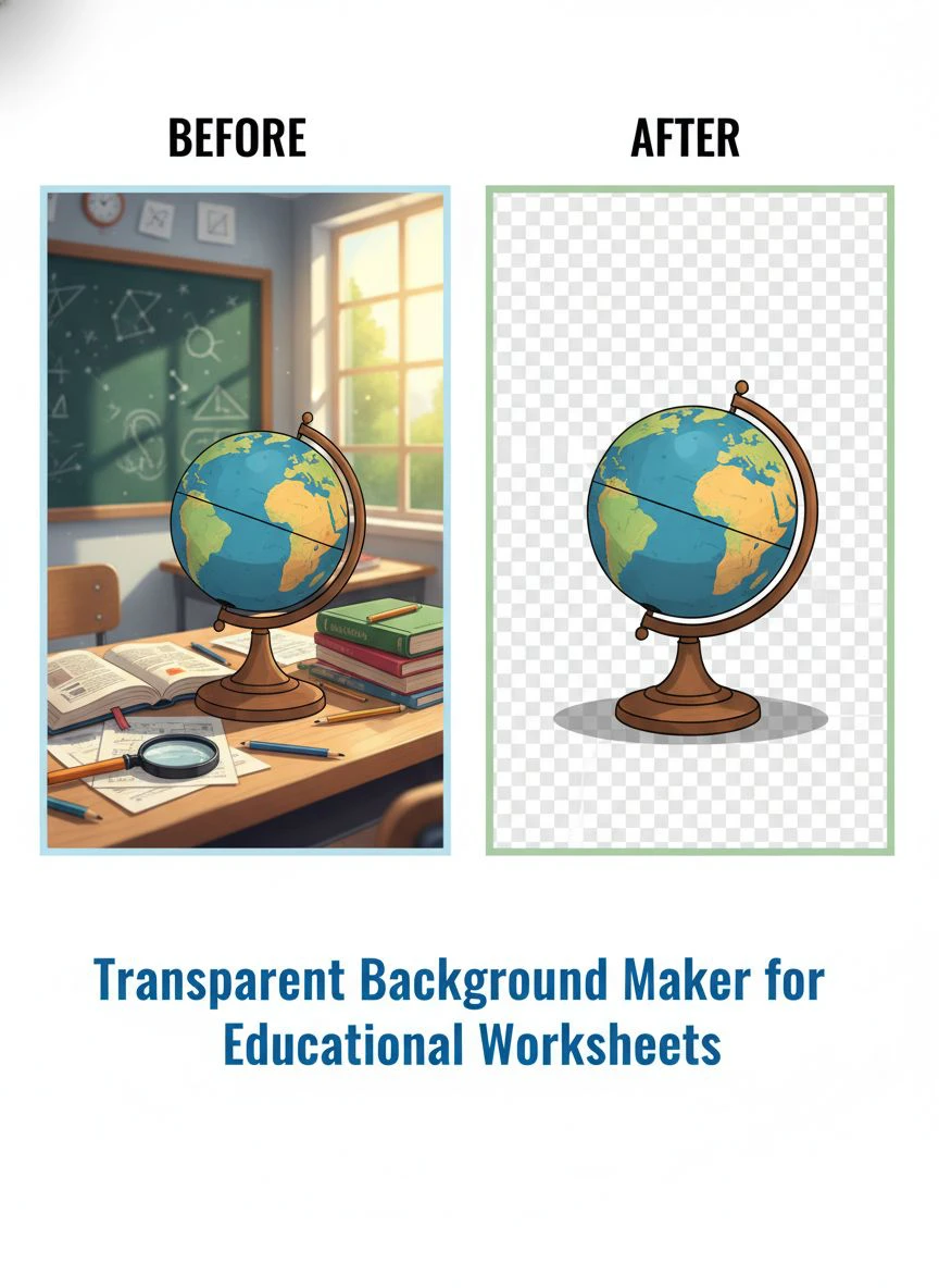 Transparent Background Maker for Educational Worksheets How to Use AI ...