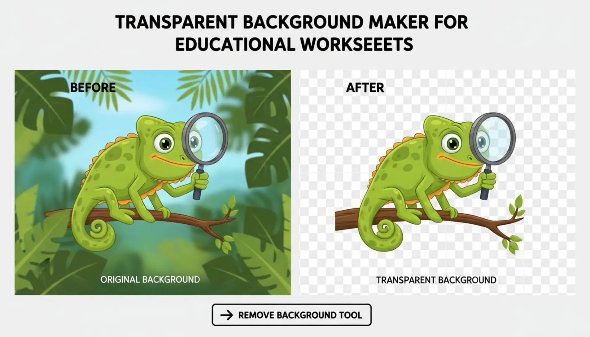 Transparent Background Maker for Educational Worksheets How to Use AI ...